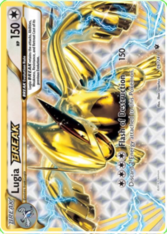 Lugia Break Fates Collide 79 Pokemon Card