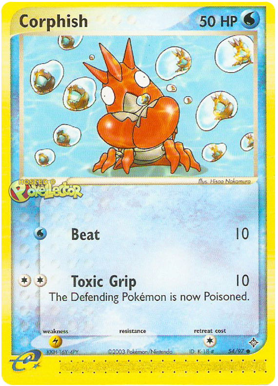 Corphish - EX Dragon #54 Pokemon Card
